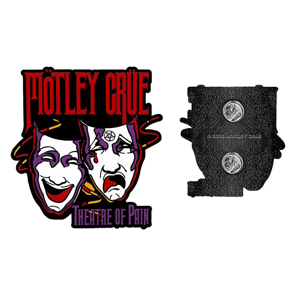 Theatre Of Pain Masks Enamel Pin – Motley Crue